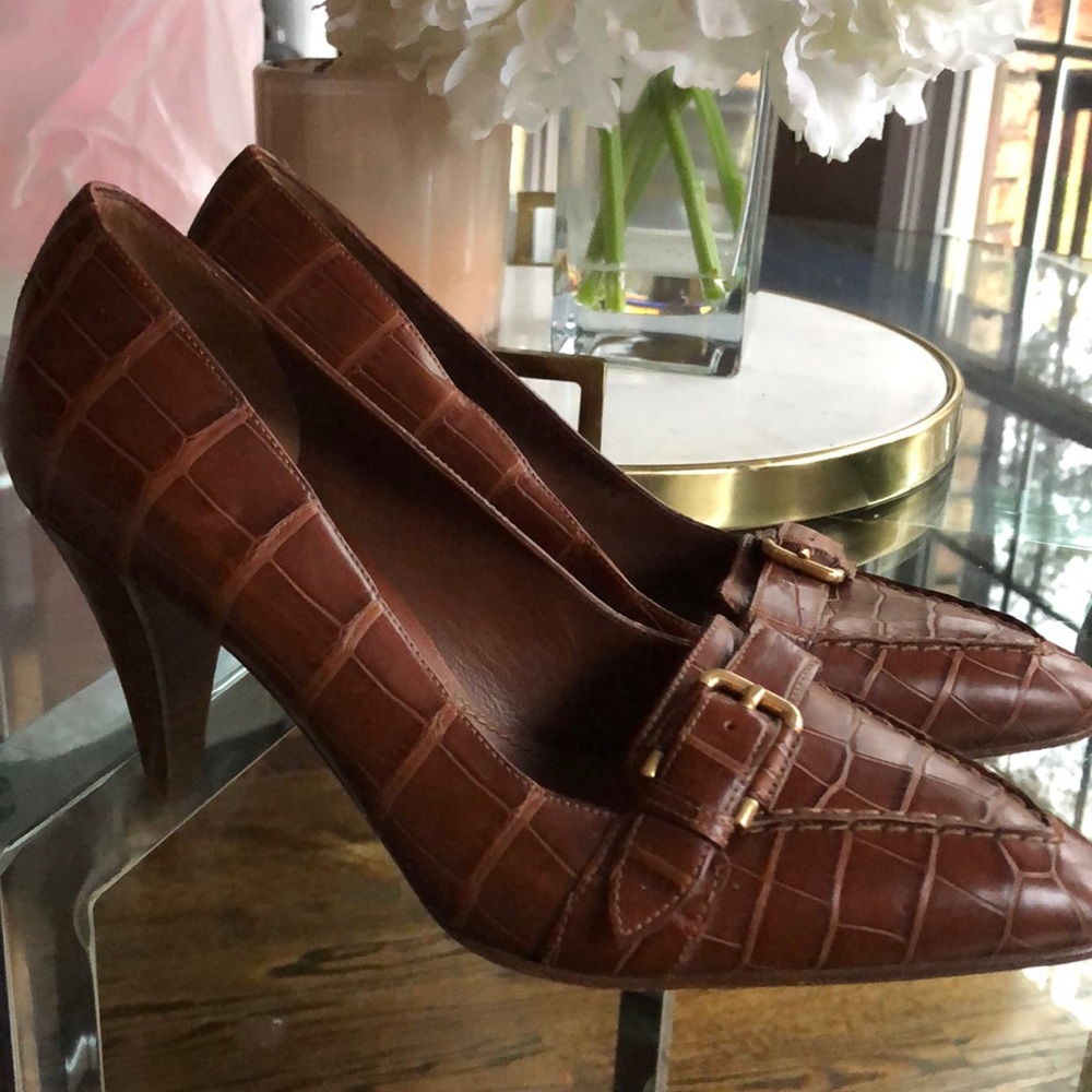 Bally Crocodile Pumps - Gem